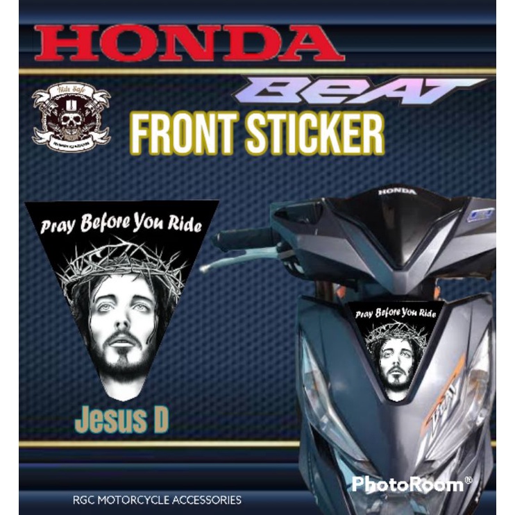 Honda Beat Front Cover Version 2 Sticker Jesus / Honda Beat Accessories ...