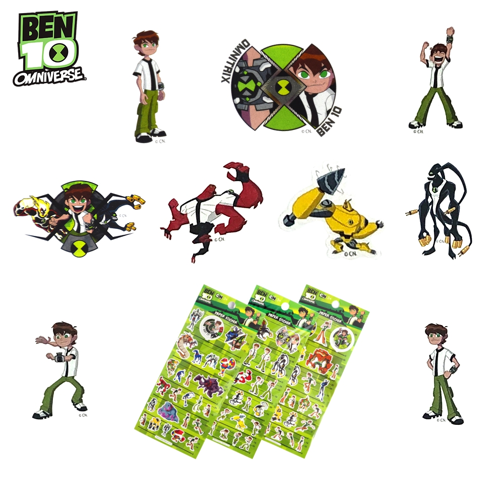 BEN10 Baby Toys Stickers Varnished Paper And Pvc Clear Benten Mickey ...