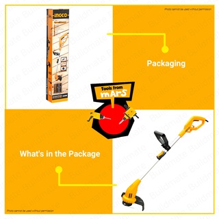 INGCO 350W Extendable Electric Grass Trimmer Cutter WeedEater Wacker ...