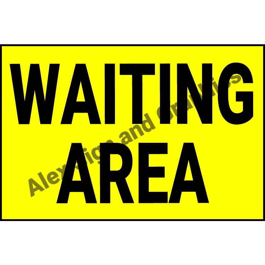 Waiting Area PVC Signage - A4 Size (7.5 x 11.25 inches) | Shopee ...