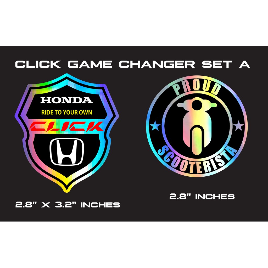 HONDA CLICK STICKER DECAL EMBLEM WATERPROOF | Shopee Philippines