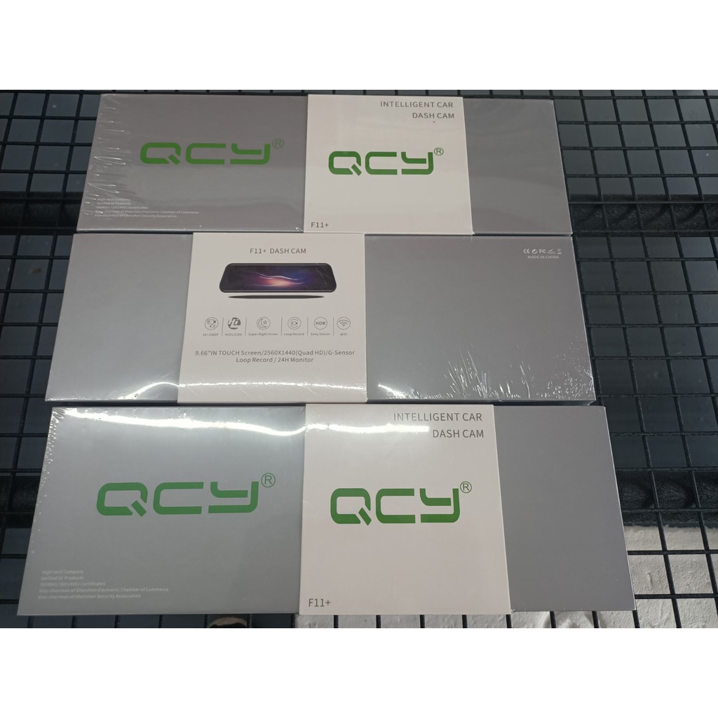 QCY F11+ DASHCAM DUAL RECORDING 2K RESOLUTION 9.66 INCHES SCREEN ...