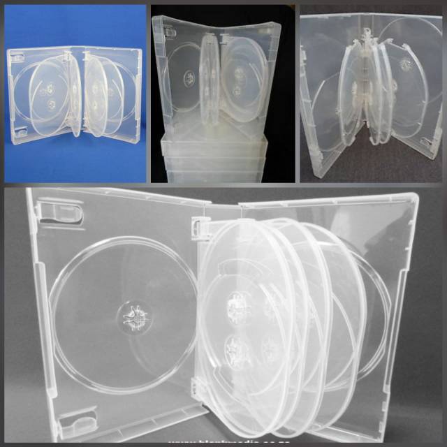 Dvd Case Box Contains 10 Pieces/DVD-R Case for 10 discs - BLACK/CLEAR ...