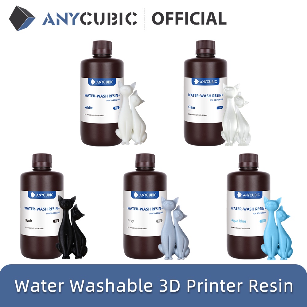 ANYCUBIC Water-Wash Resin For LCD 3D Printer High Precision Low Odor ...
