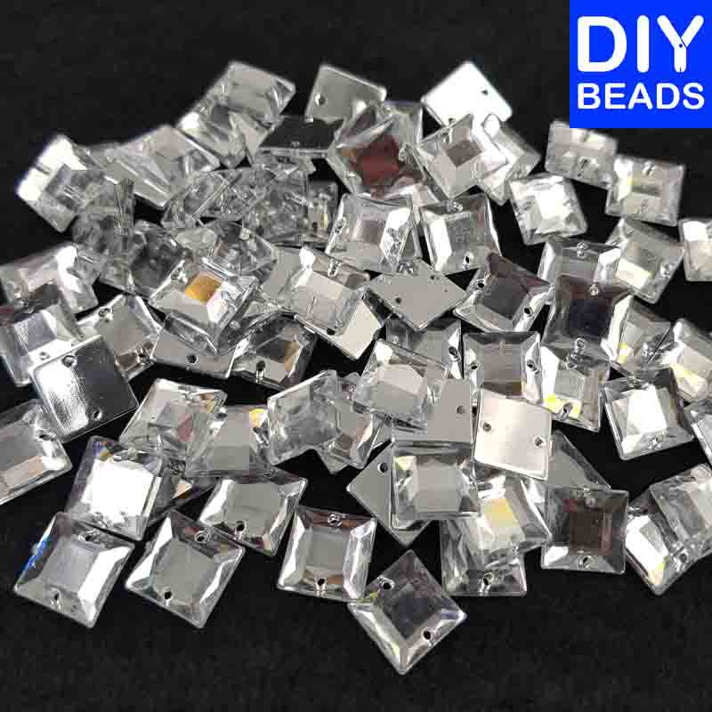 Rhinestone Square w/ Hole 10x10mm (1000pcs) | Shopee Philippines