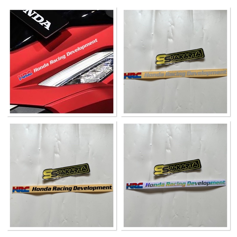 Sticker HRC HONDA RACING DEVELOPMENT CUTTING | Shopee Philippines