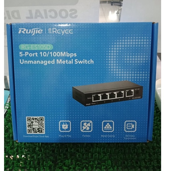 Ruijie Reyee RG-ES105D | 5-Port 10/100Mbps Desktop Switch | Shopee Philippines