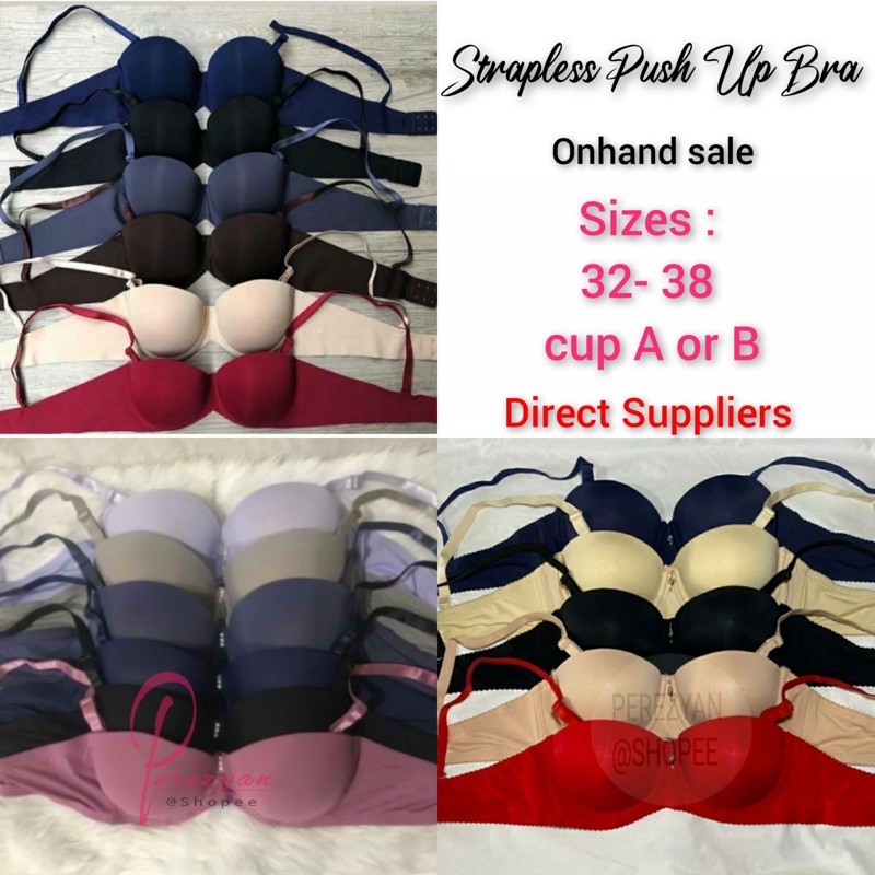 MBRA Seamless Strapless Sexy Bra for Tube Bra Push up bra Size 32-40 ...
