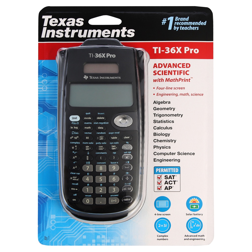 Texas Instruments TI-36X Pro Advance Engineering/Scientific Calculator ...