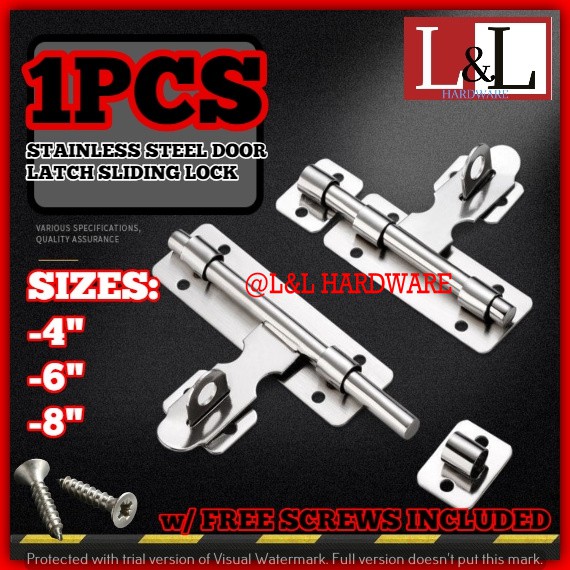 2204 Stainless Steel Bolt Door Latch Door Buckle Wood Door & Window ...
