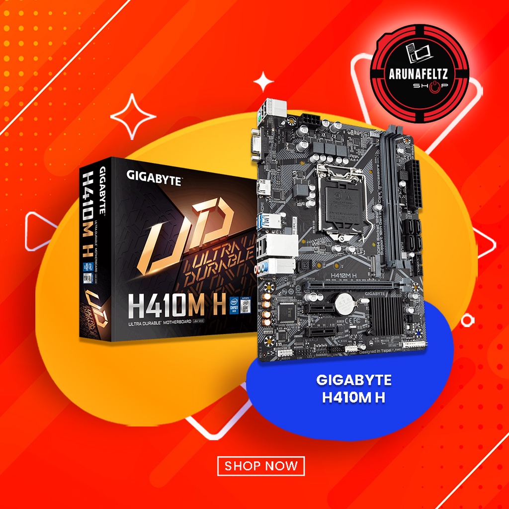 GIGABYTE H410M H Intel® 10th Gen Mobo | Shopee Philippines