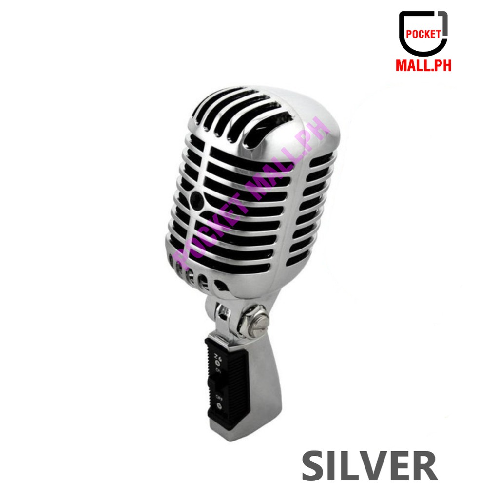 BOSCA MICROPHONE Professional Retro Elvis Microphone BS X-58S silver ...