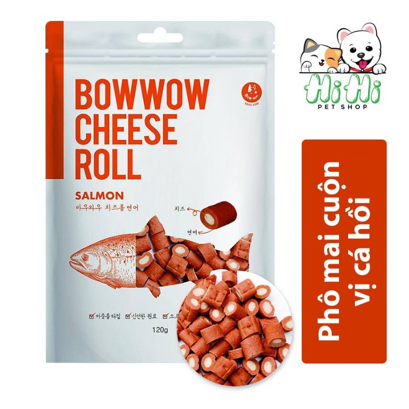 Dog Snack with Salmon flavor - rolled Cheese - Bow Wow Cheese Roll ...