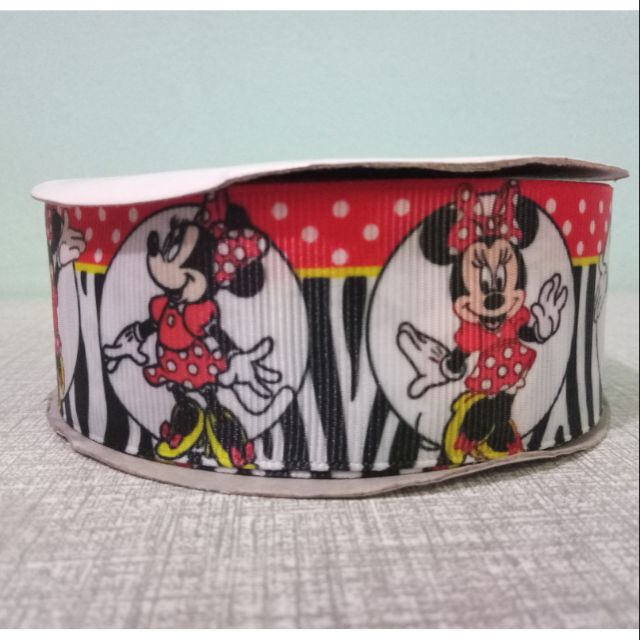 Minnie mouse zebra print grossgrain ribbon 1.5 inches | Shopee Philippines