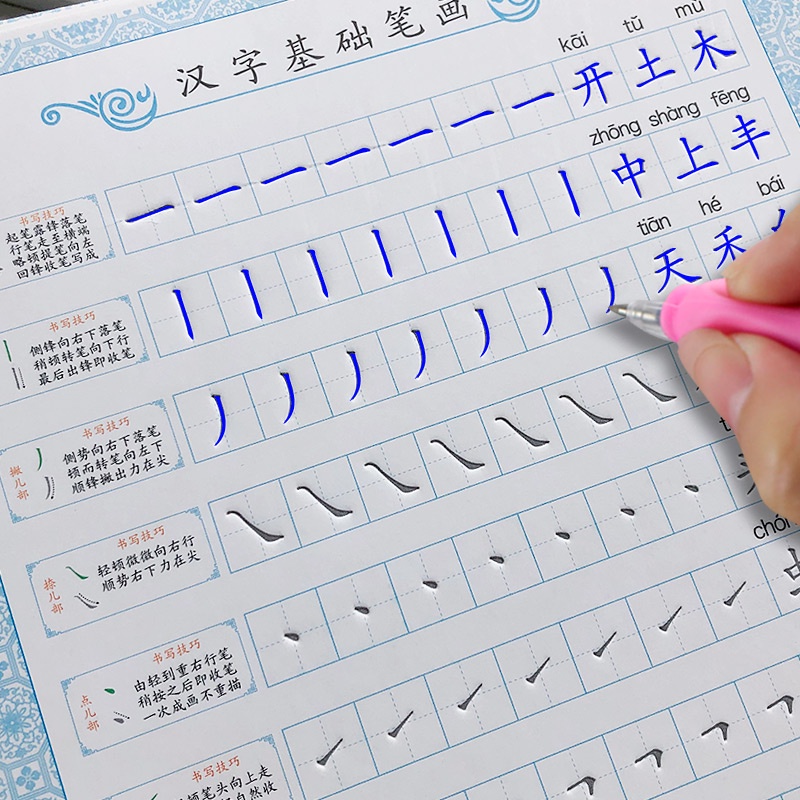 Chinese Learning Characters hanzi First Grade Chinese Order Of Strokes ...