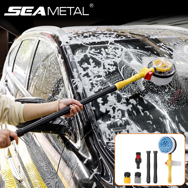 Car Cleaning Automatic Foaming Chenille Fluff Brush Set Microfiber Mop Car Wash Detailing Brush ...