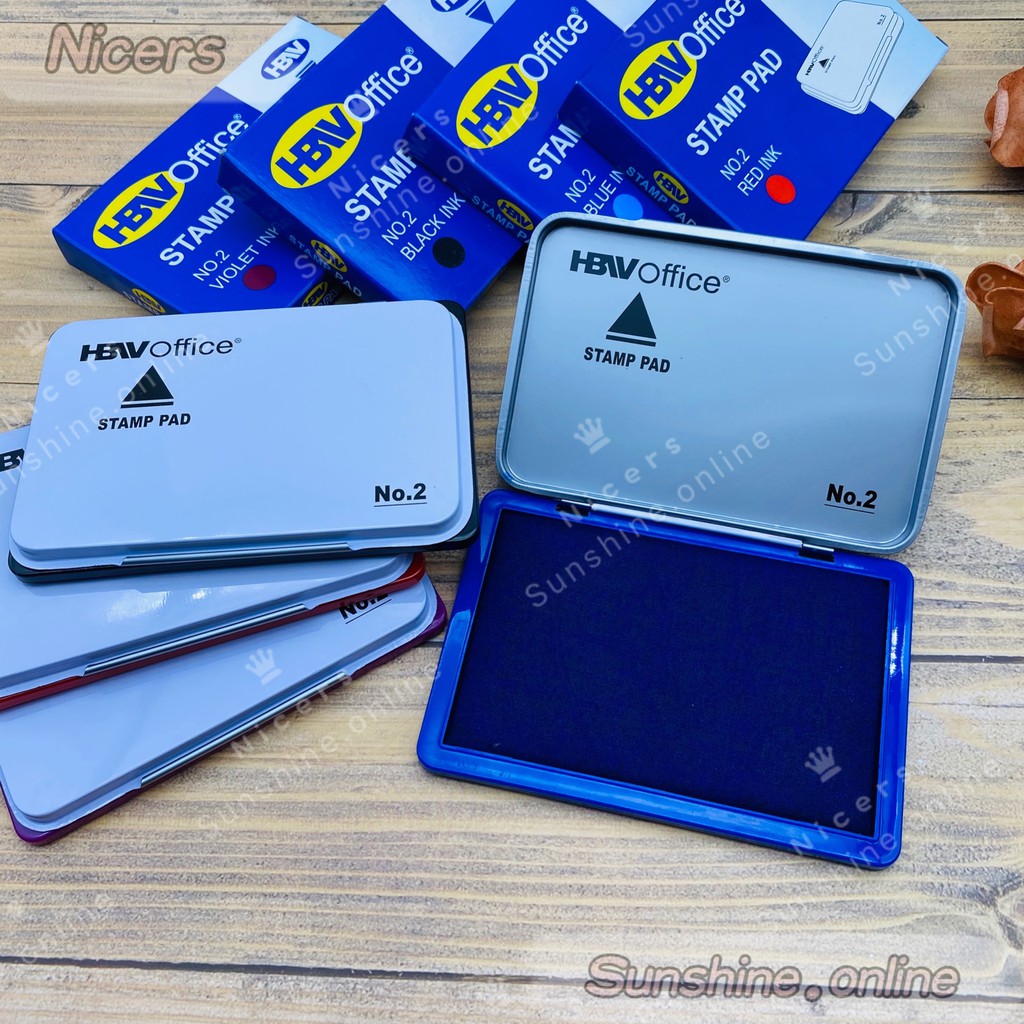 Original HBW OFFICE Stamp Pad NO.2 MEDIUM SIZE | Shopee Philippines