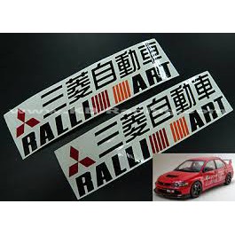 Mitsubishi KANJI Car STICKER RALLIART STICKER | Shopee Philippines