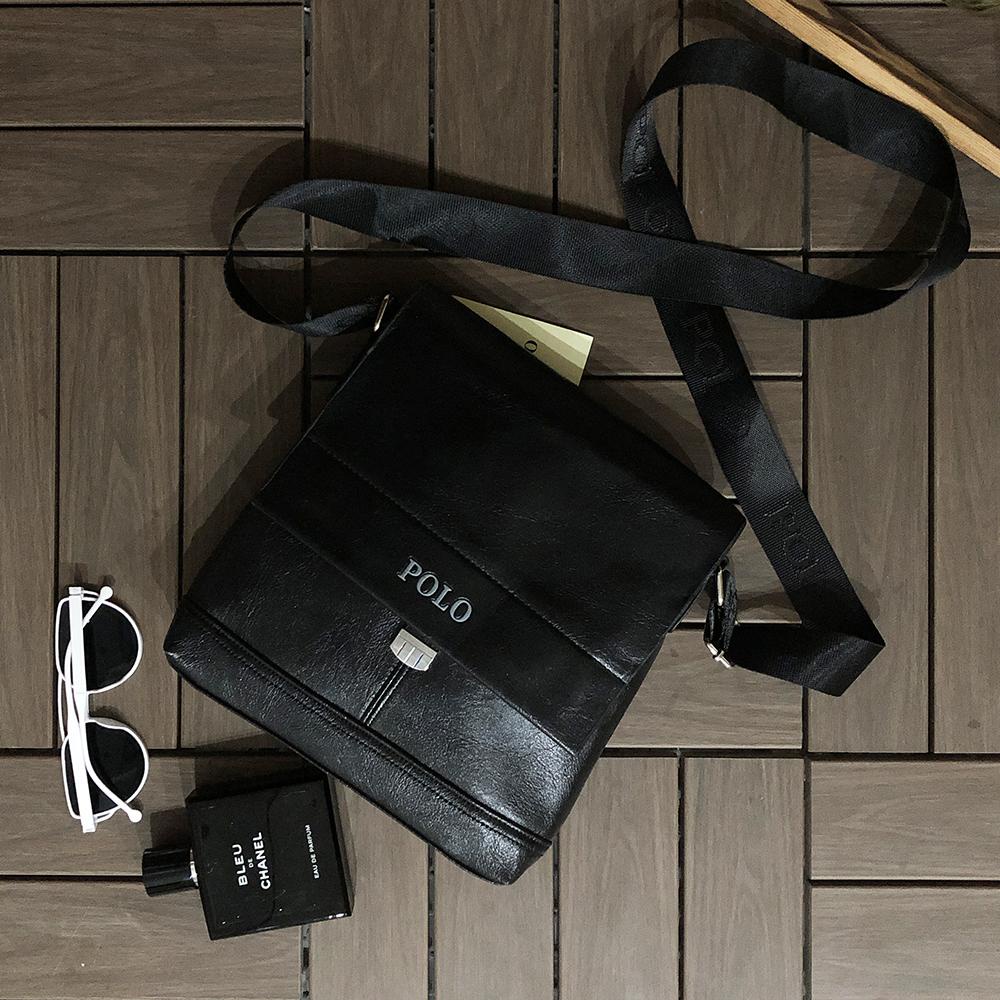 POLO Waterproof Luxury Soft Leather Custom Shoulder Messenger Bag for ...