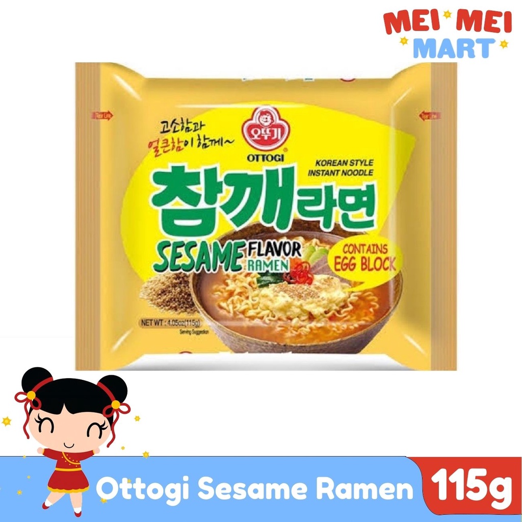 Ottogi Sesame Ramen Ramyun 115g Korean Instant Noodles | Shopee Philippines