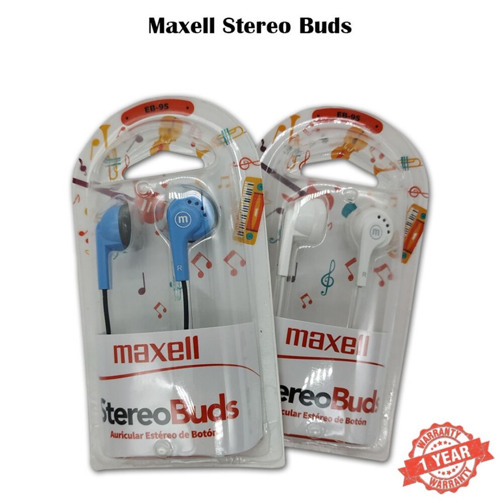 Maxell Stereo Earphone/Earbuds | Shopee Philippines