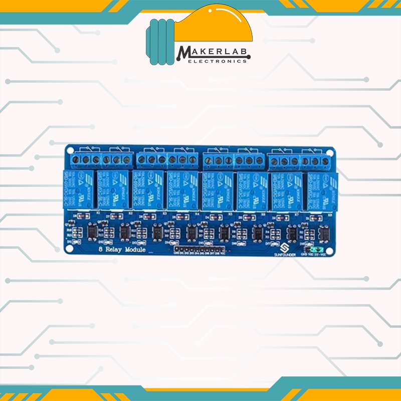 1 2 4 8 Channel 5V 12V 10A Relay Module with Optocoupler | Shopee ...