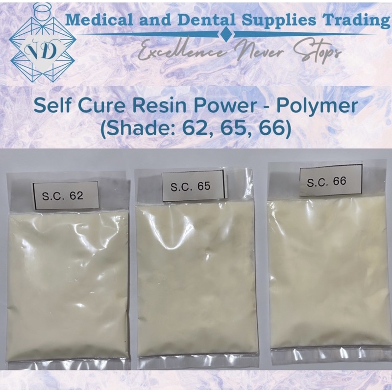 Horodent Self Cure Resin Powder - Colored Shade: 62, 65, 66 | Shopee ...