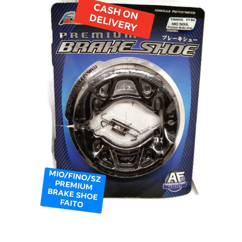 MIO/FINO/FZ/SZ FAITO PREMIUM BRAKE SHOE | Shopee Philippines