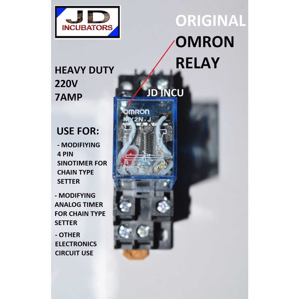 Original OMRON Relay 220V AC for Incubators and other electrical ...