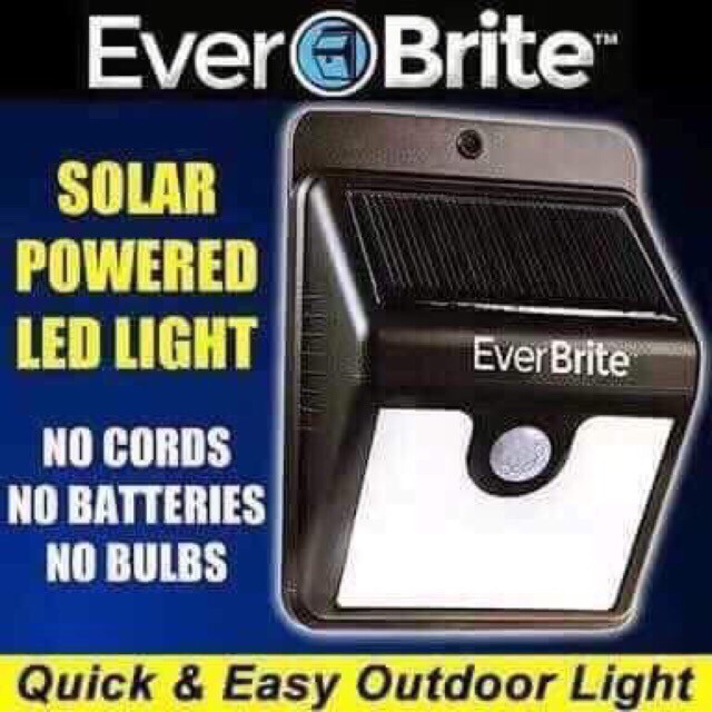 EVERBRITE SOLAR POWERE LED LIGHT | Shopee Philippines