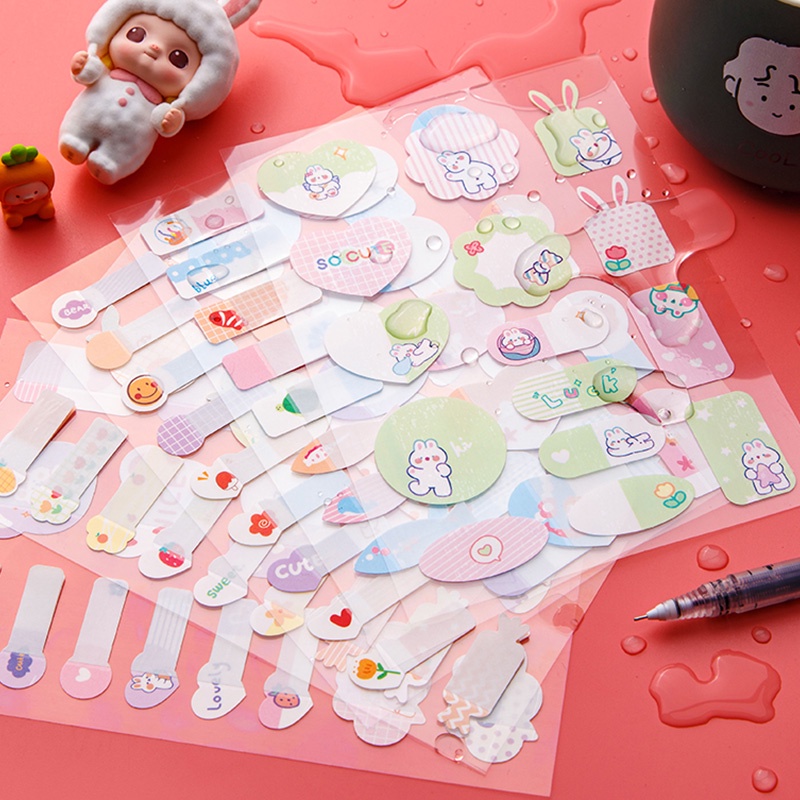 Cartoon Cute Waterproof Name Stickers Student DIY Classification Label ...