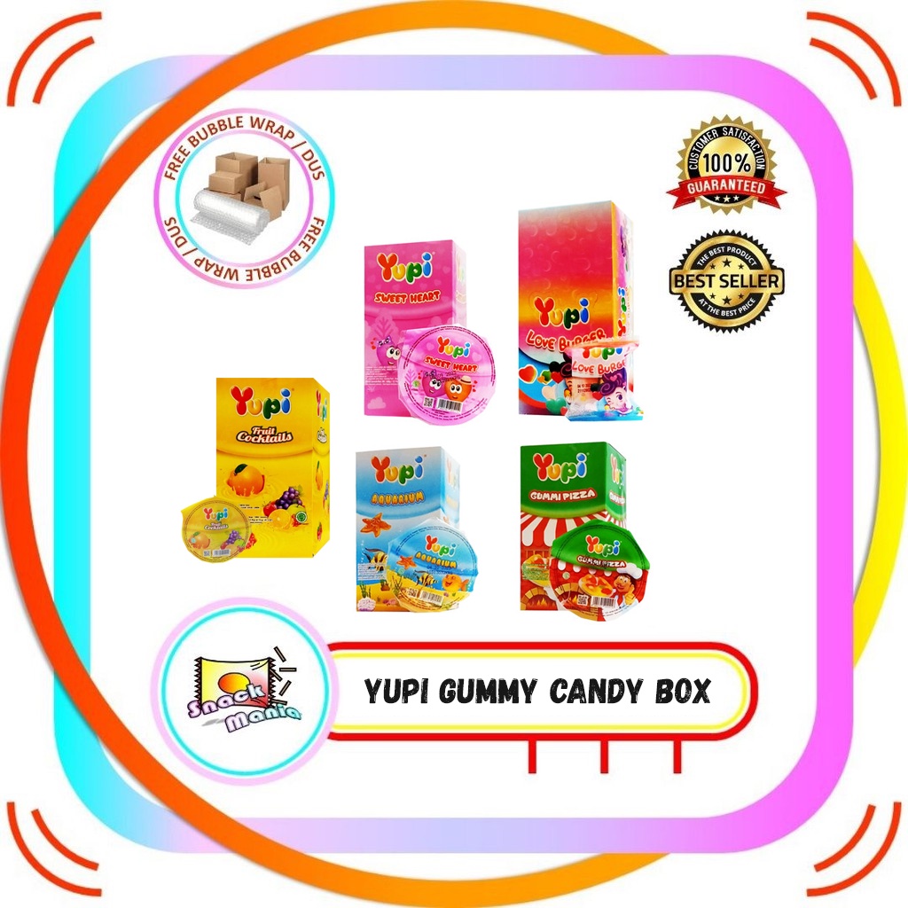 Yupi Jelly Candy Gummi Pizza - Sweet Heart - Aquarium - Love Burger ...