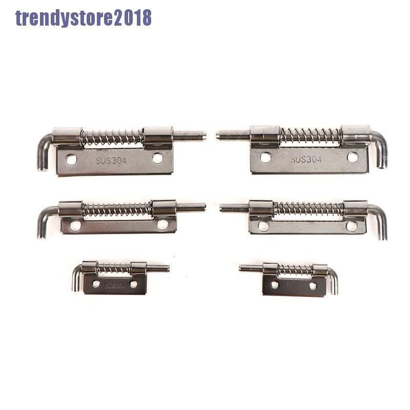【TRE】1pc 304 Stainless Steel Loaded Hinge Security Spring Bolt Barrel ...