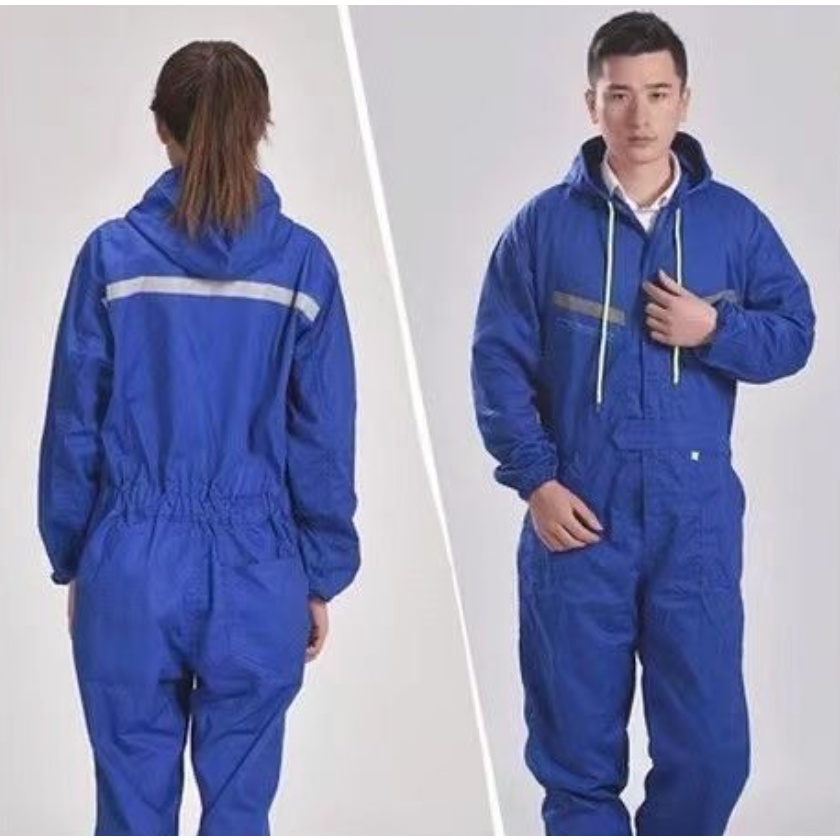 Safety Jacket Work Reflector Coverall Reflective Workwear Loose Rompers ...