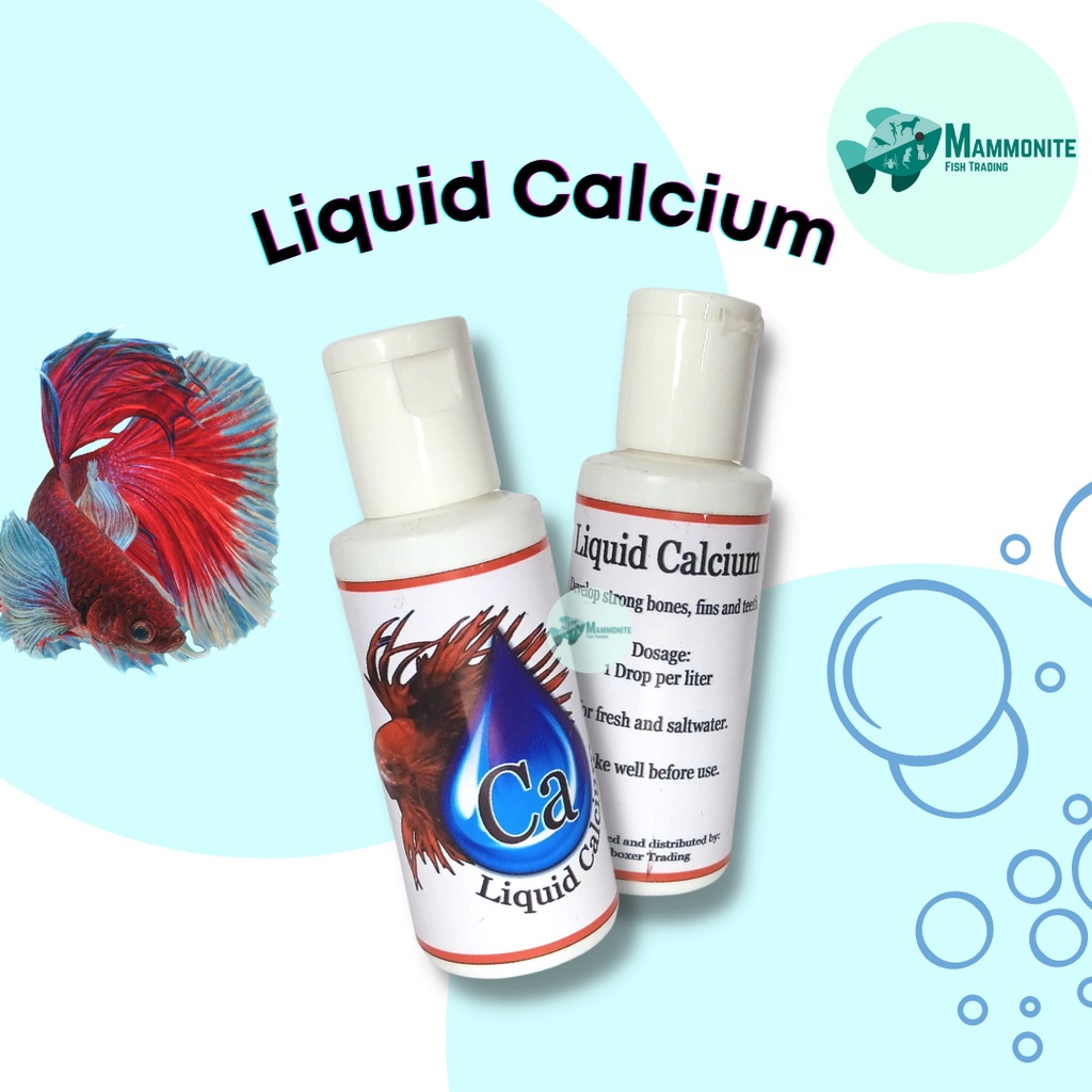 Liquid Calcium For Fish Grooming Betta Guppy Molly Flowerhorn Cichlid ...
