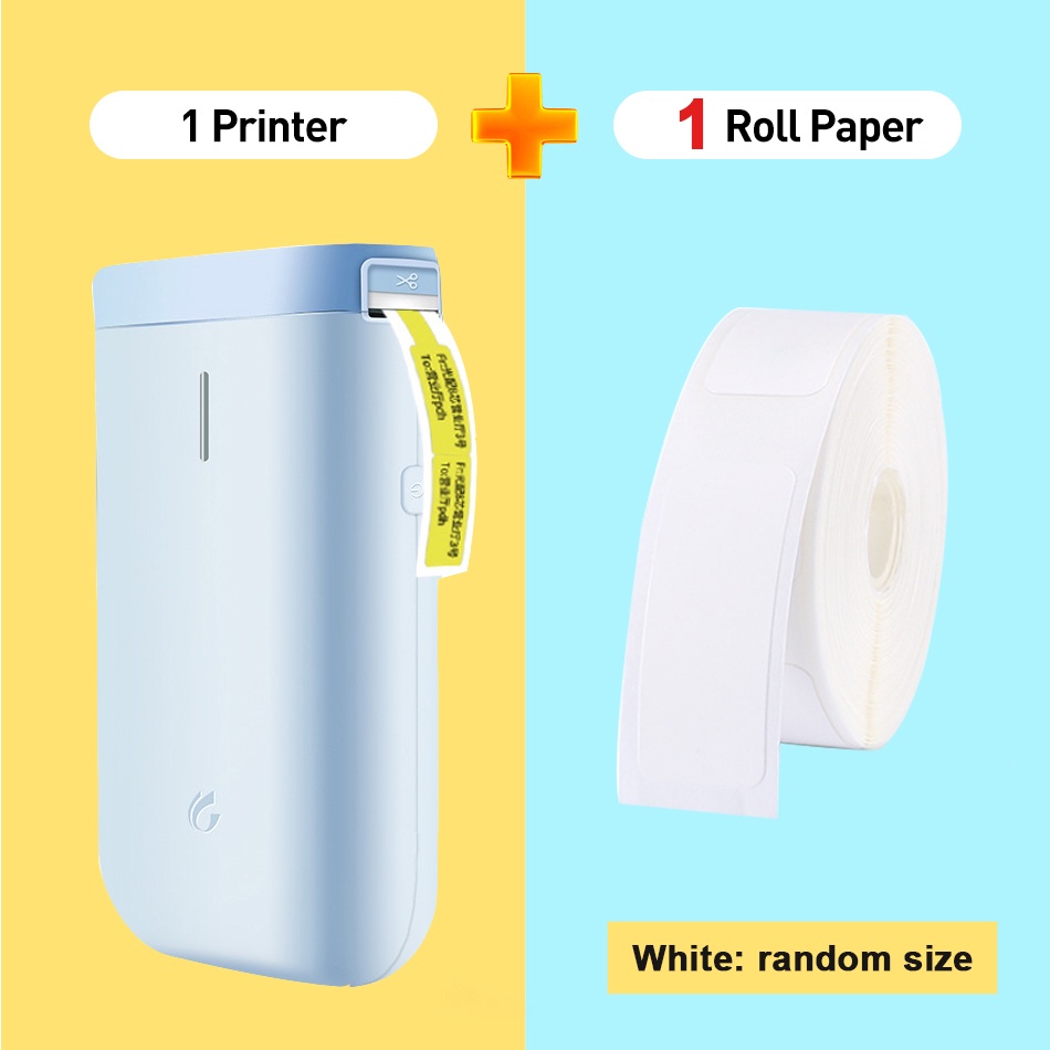 (with 1 Free Label) Blue Niimbot D11 Labeler Pocket Bluetooth Printer ...