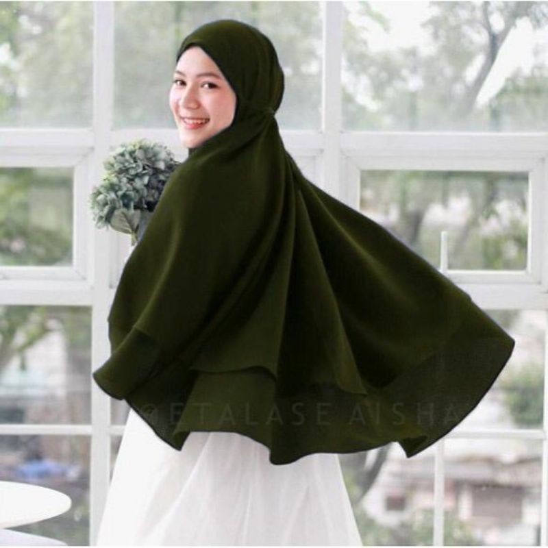 Bergo Maryam 2layer (Xl) / Kayla Veil / Jumbo Maryam Hijab / Latest ...