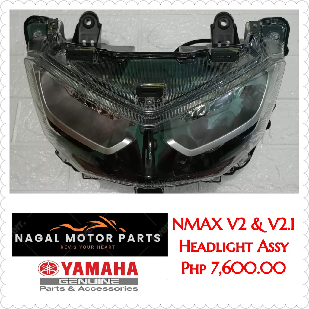 HEADLIGHT ASSY FOR NMAX V2 AND V2.1 YAMAHA GENUINE PARTS | Shopee ...