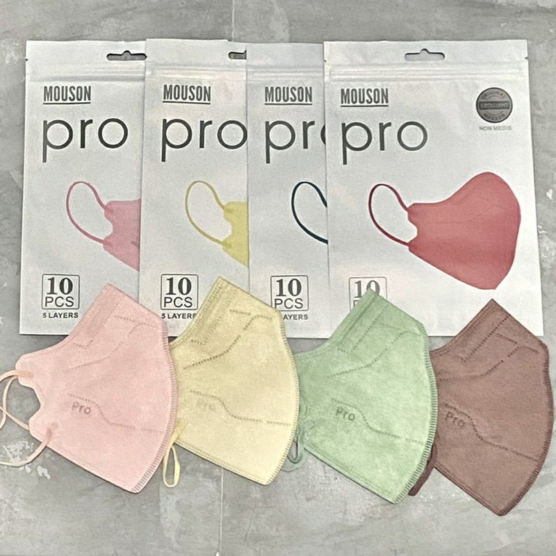 10 PCS ORIGINAL MOUSON PRO 5D FACE MASK FOR ADULT trending korean face ...