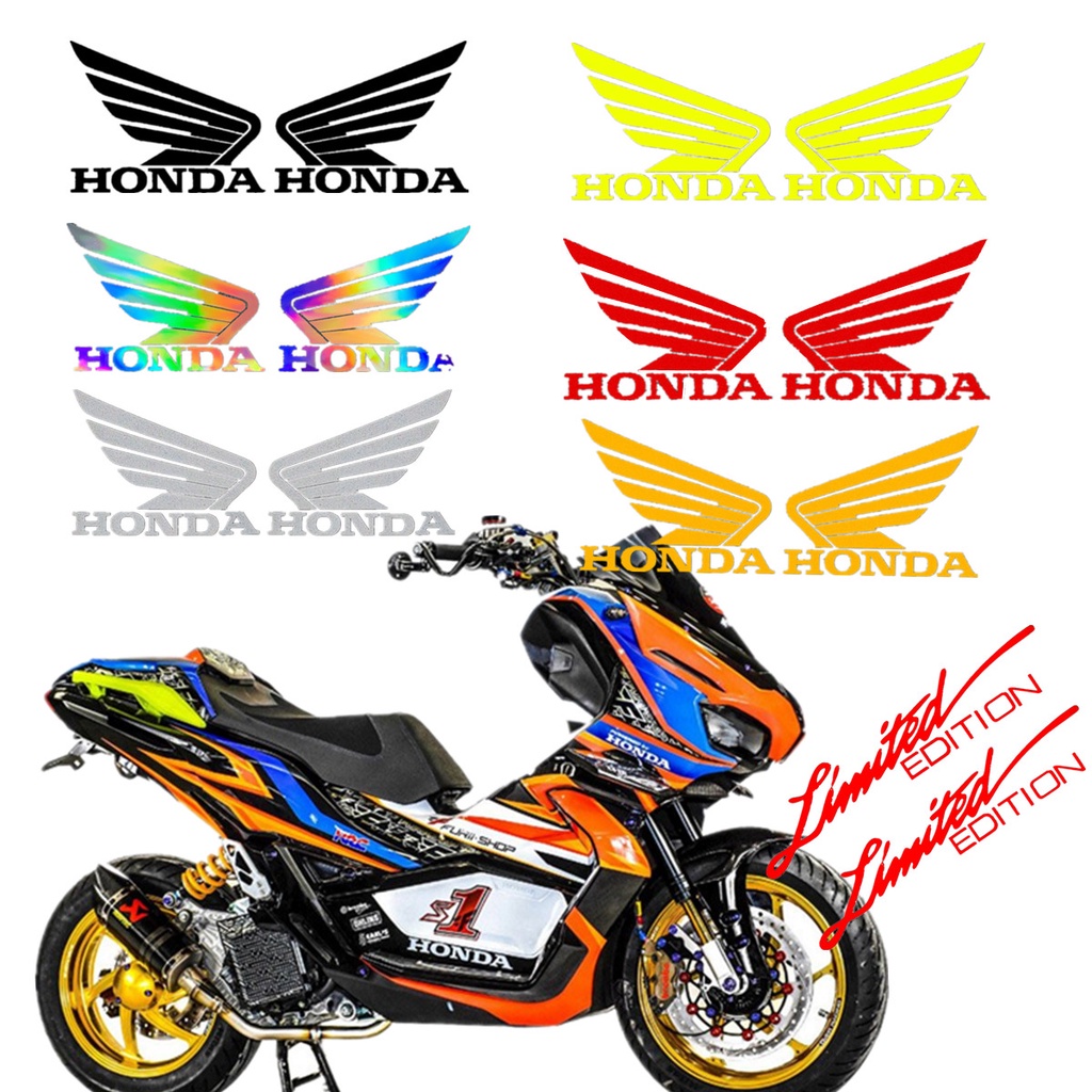 2/4Pcs Honda Wing Reflective Sticker 600RR CB1000R CB1100 CB650F ...