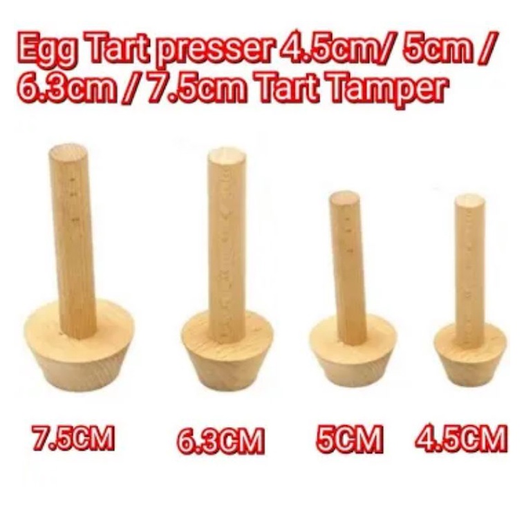 Wooden Tart Press Tart Tamper for Egg Tart, Cheese Tart, Tart Acuan ...