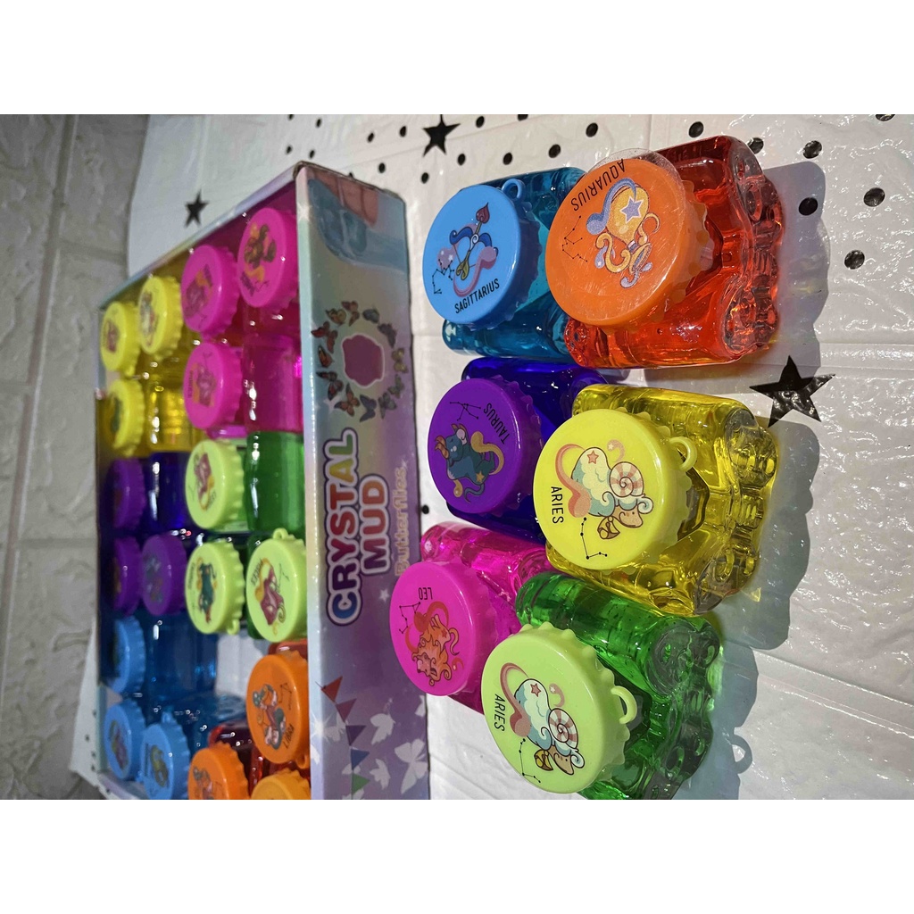 Colored slime in mini plastic jar container slime toys laruan loot bag ...