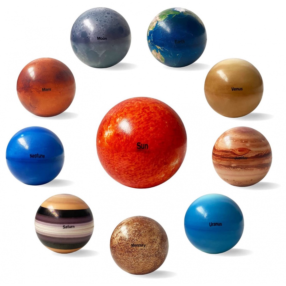 9/10PCS Solar System Planet Stress Balls,Stress Relief Planets Balls ...