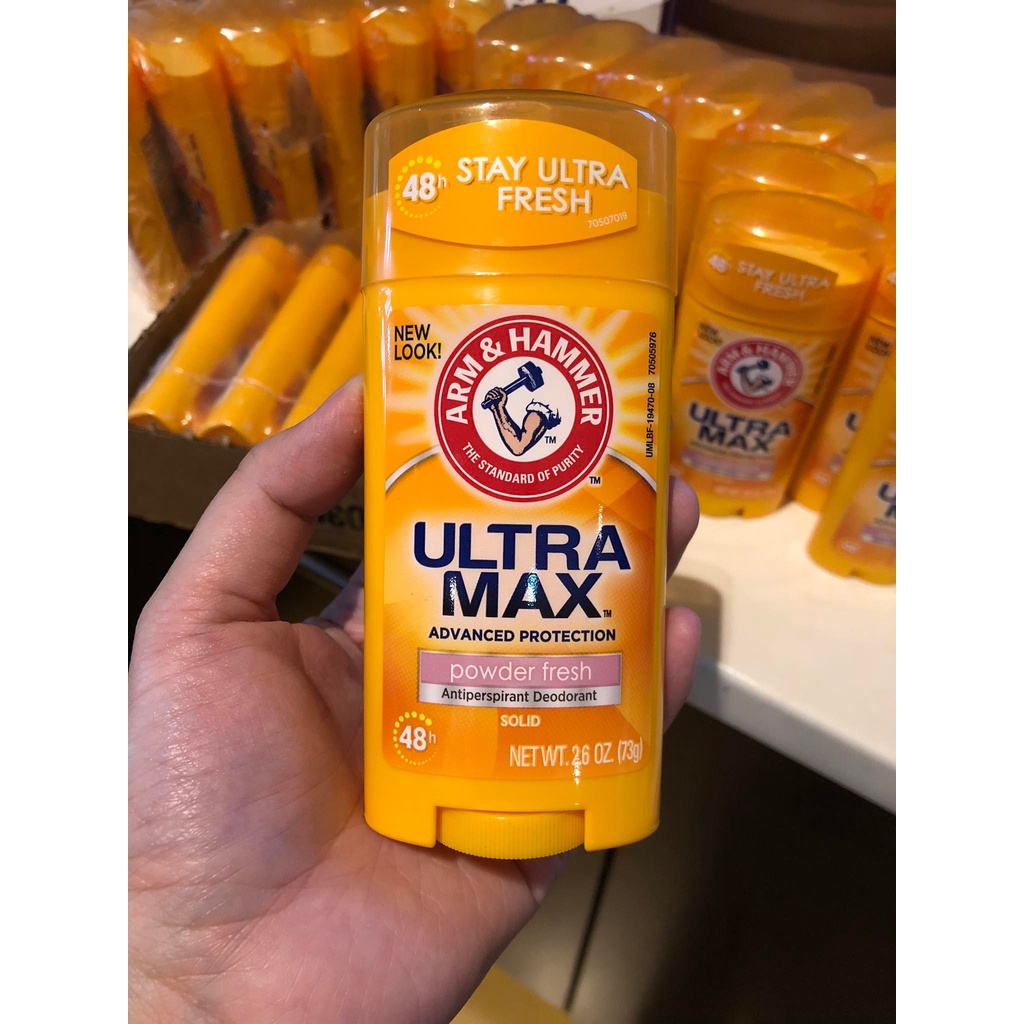 Arm & Hammer Ultramax Deodorant & Antiperspirant - Powder Fresh, 2.60 ...