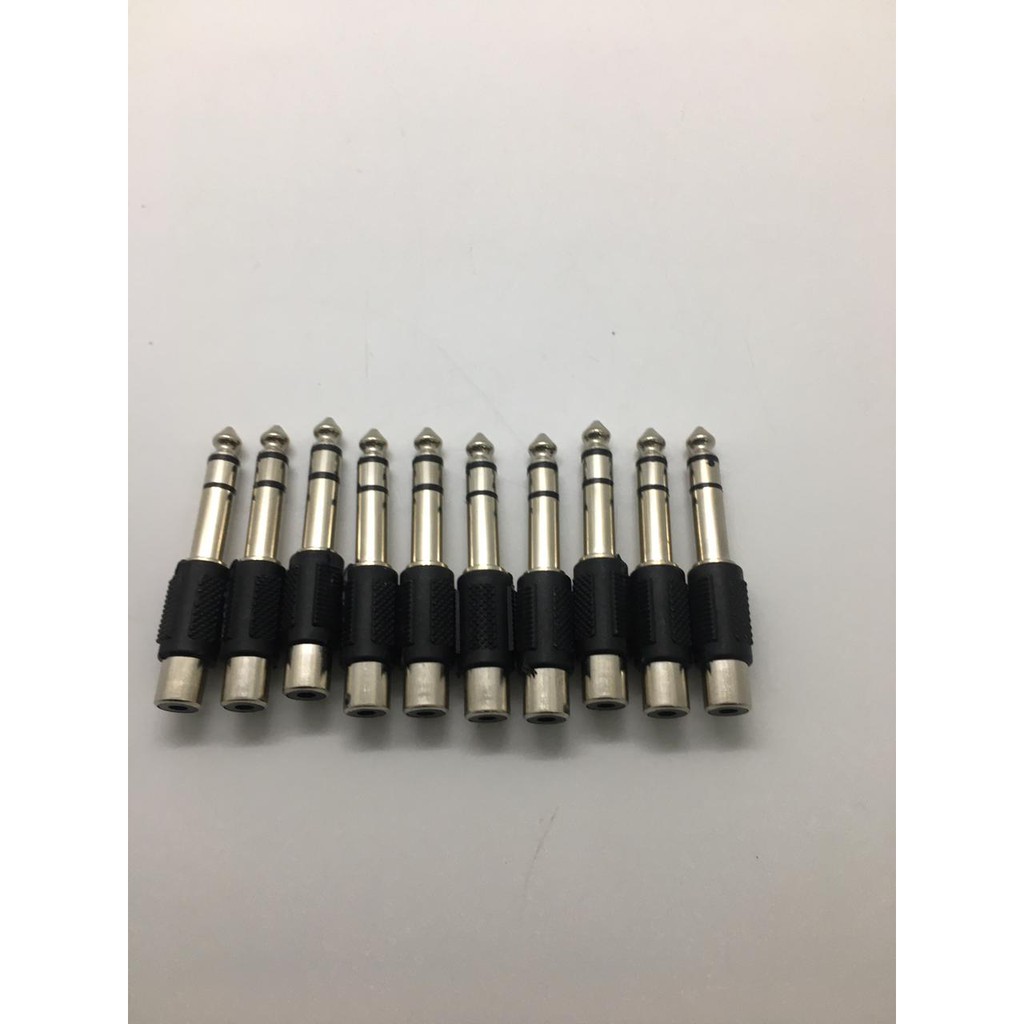 10pcs PL55 Stereo to RCA Jack 6.35mm (plastic) | Shopee Philippines