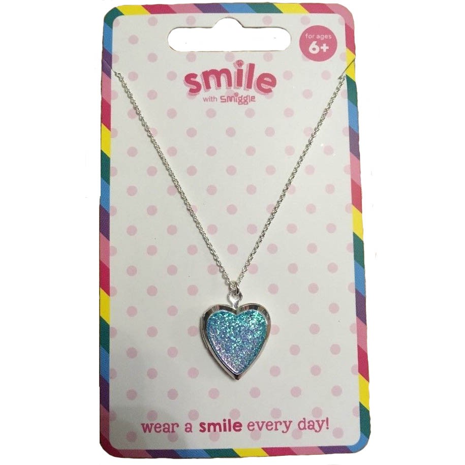 SMIGGLE NECKLACE BLUE LOCKET HEART | Shopee Philippines