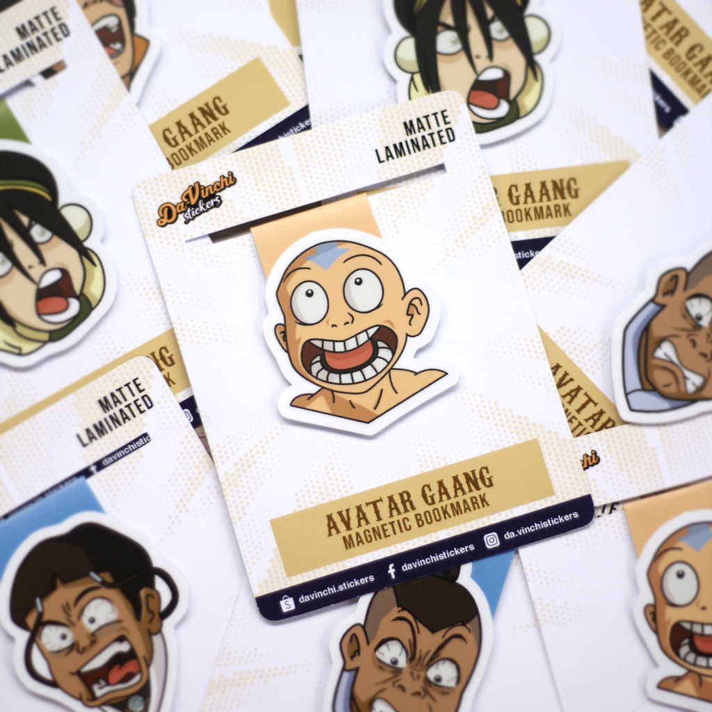 Avatar Gaang Magnetic Bookmarks | Matte Laminated | Shopee Philippines