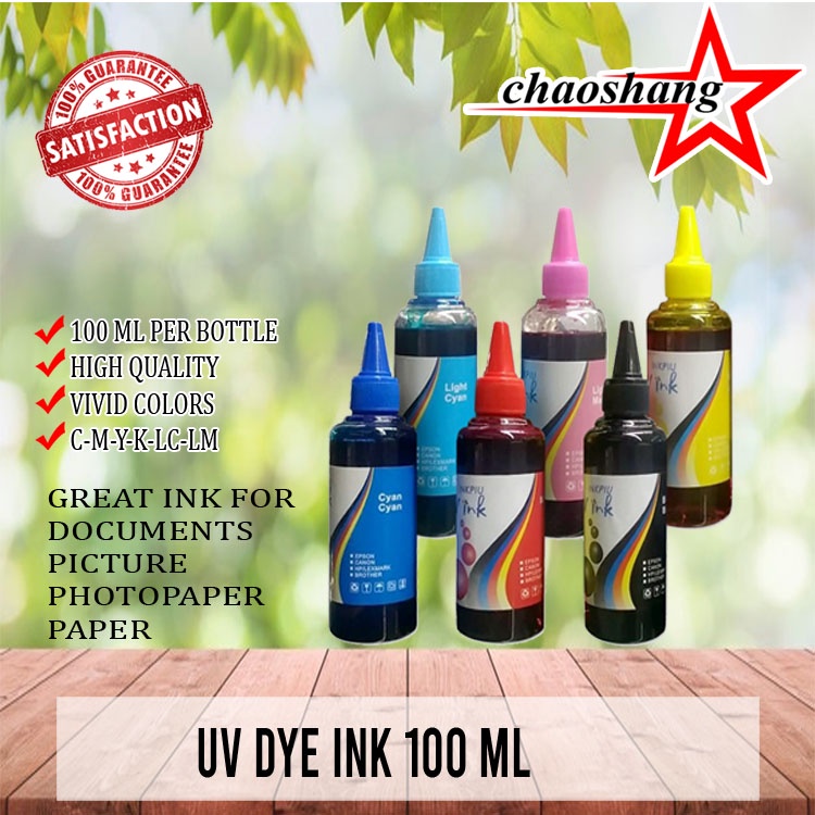 Inkpiu UV Dye Ink 100ML Universal Refill Ink [100ml | 6 colors] For All ...