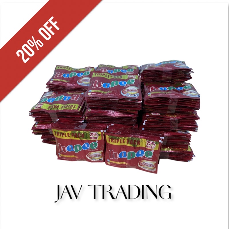 HAPEE TOOTHPASTE 6 & 12 sachet EXPLOSIVE METHOL RED 30G,6 & 12 SACHET ...