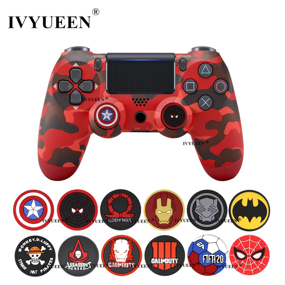 2 pcs Analog Thumb Grips for PS5 Dualshock 4 PS4 Pro Slim Controller ...